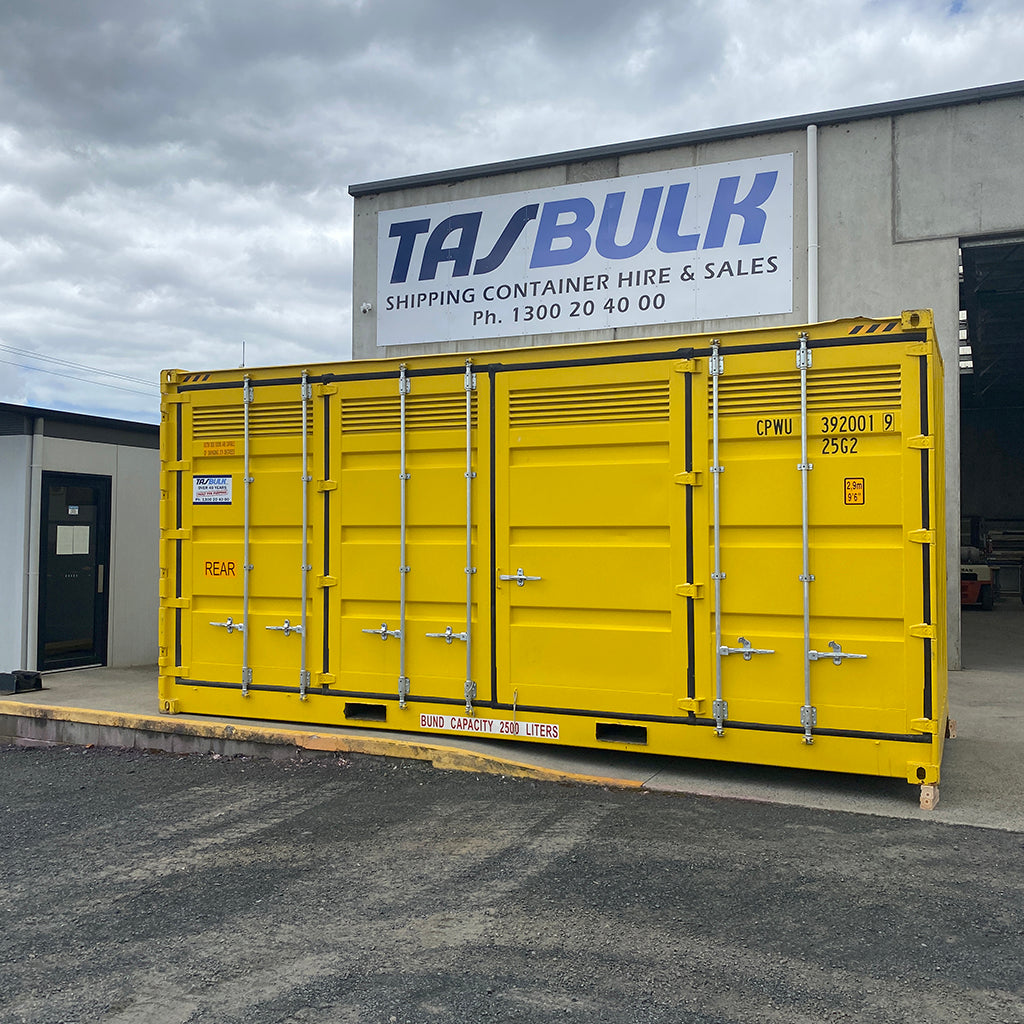 20ft High Cube Side Door Dangerous Goods – Tasbulk
